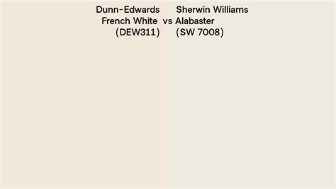 Dunn Edwards French White Dew311 Vs Sherwin Williams Alabaster Sw