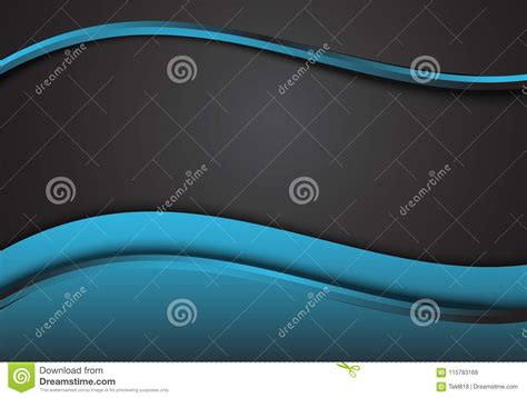 Blue Gradient Geometric Background Material Design Overlap Layer Stock Vector Illustration Of