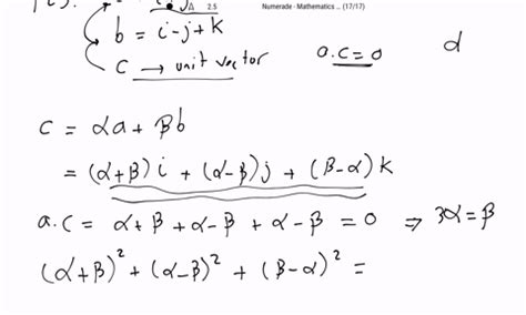 SOLVED If A I J K B I J K And C Is A Unit Vector Perpendicular To The Vector A And Coplanar