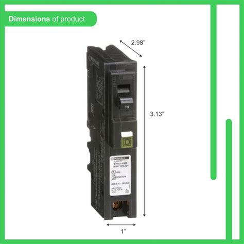 Shop Square D 1 Pack Homeline 15 Amp 1 Pole Combination Arc Fault