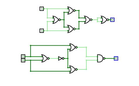 Circuitverse Xor Gate Using Nand And Nor Gate