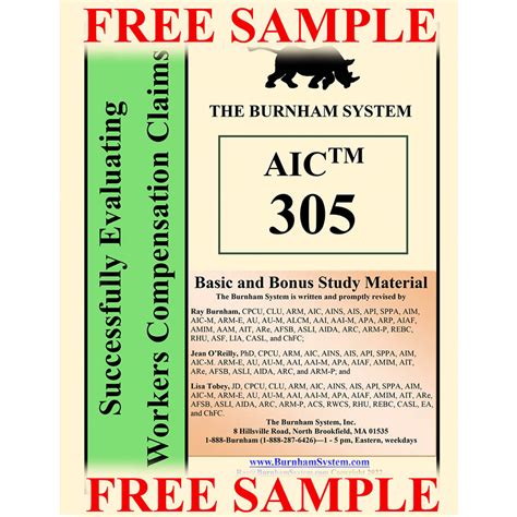 free sample aic 305 printable pdf
