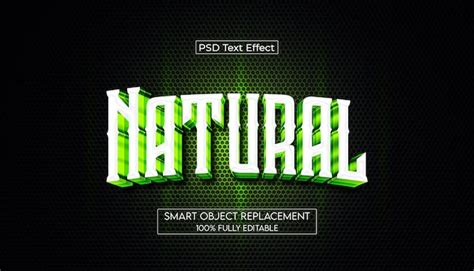 Premium PSD D Natural Editable Text Effect