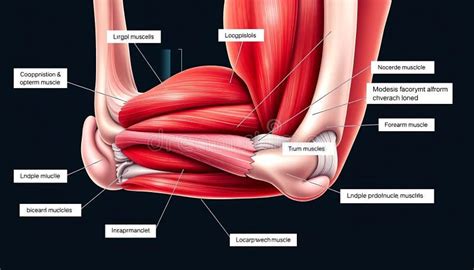 Elbow Joint Muscle Anatomy Stock Illustration Illustration Of Hand