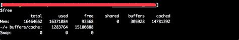 linux查看应用可用内存 free命令详解 free total csdn博客