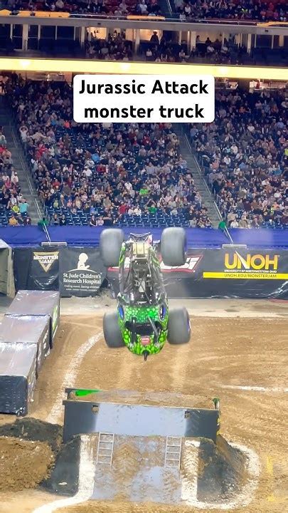 Stunning Stunts By Jurassic Attack Monster Truck 2025 Monster Jam
