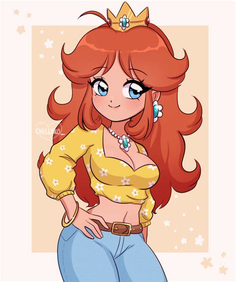 Princess Daisy Mario Drawn By Chellyko Danbooru
