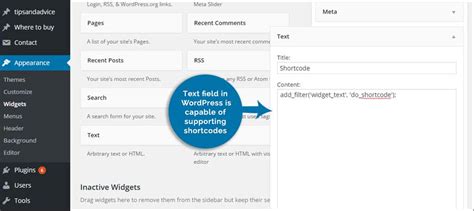 how to use the text widget in wordpress greengeeks
