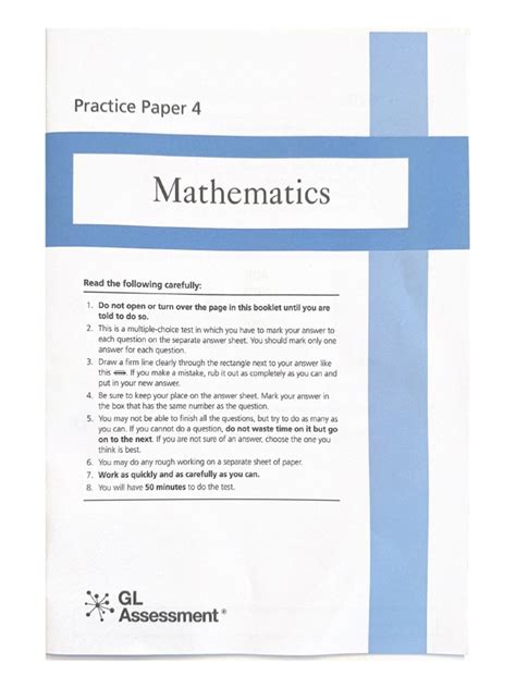 Practice Paper 4 Pdf