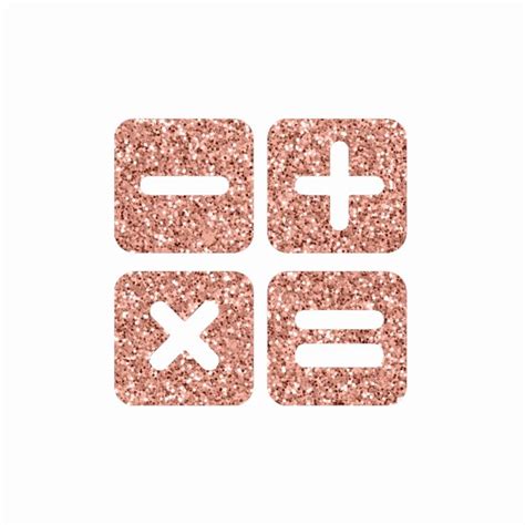 Calculator App Icon Gold App Rose Gold Calculator Icon Iphone Icon