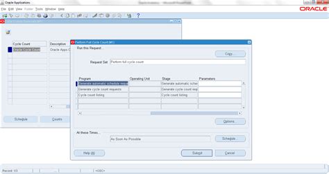 Perform Full Cycle Count Oracle Apps Community