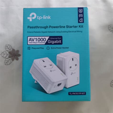 TP Link AV Megabit TL PA P Kit Gbps Power Line Ethernet Kit Computers Tech
