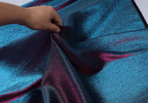 Navy Blue Iridescent Fabric