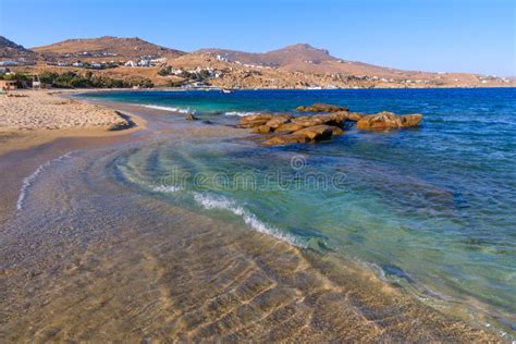 Greece Summertime Kalafati Beach Is A Beautiful Mykonos Beach In The