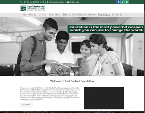 Deaf Enabled Foundation On Behance