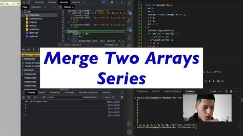 Merge Two Arrays Pt 4 Youtube