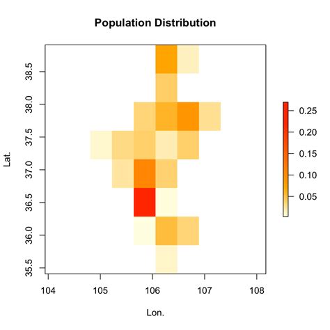R Draw Heat Map Or Similar Of 2d Population Distribution Stack