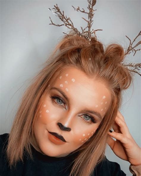 Deer Makeup Look Halloween Costumes Makeup Deer Makeup Halloween Makeup
