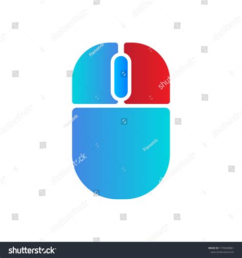 Left Mouse Button Click Active Button Stock Vector Royalty Free