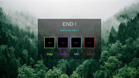 Coming Soon For New Year 2021 By Css And Javascript