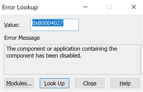 Decode Hresult 2147467259 Stack Overflow
