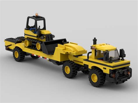 Lego Moc Construction Hauler And Bulldozer By Haulingbricks Rebrickable