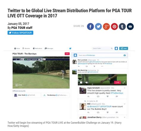 How The Pga Tour Adapted To Our Modern Media Consumption Habits With Its Twitter Partnership
