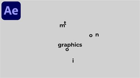 Motion Graphics Text Breaking Animation In After Effects After Effects Tutorial Motion