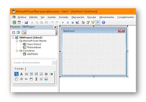 Crea Un Formulario Con Código Visual Basic Vba