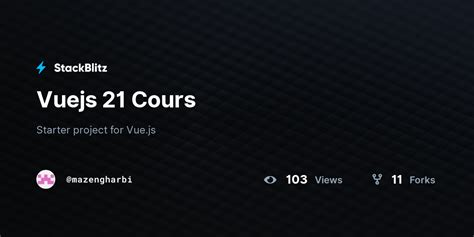 Vuejs 21 Cours Stackblitz