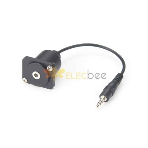 D Series Style Panel Mount 3 5mm Audio Feed Thru Connector