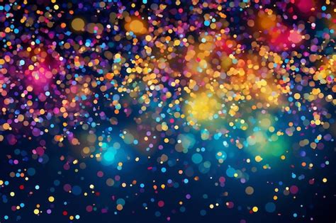 Vibrant confetti burst background | Premium AI-generated image