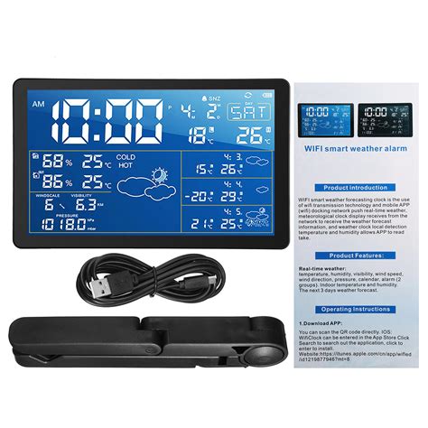 Wireless Bluetooth Weather Station Barometer Outdoor Forecast Sensor