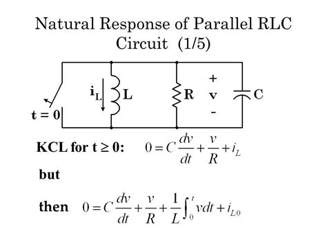 parallel rlc circuit formula circuit diagram
