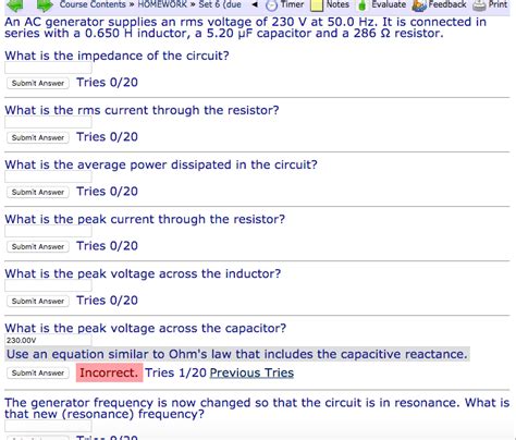 solved course contents homework set 6 due timer notes