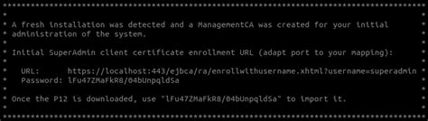 Quick Start Guide Start Ejbca Container With Client Certificate Authenticated Access Ejbca