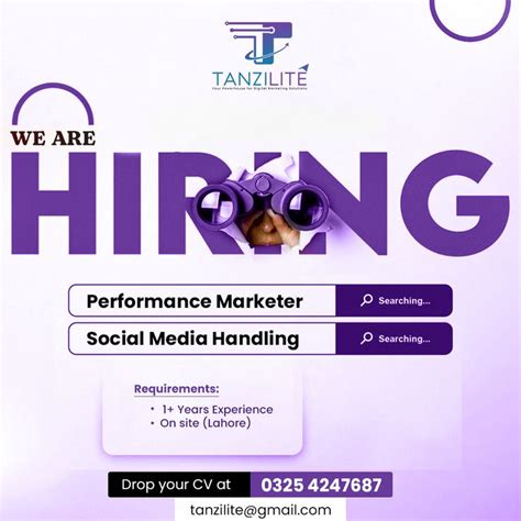 Marketing Agency On Instagram Were Hiring Location Lahore