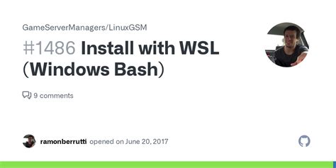 Install With Wsl Windows Bash · Issue 1486 · Gameservermanagers