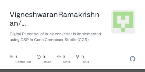 Github Vigneshwaranramakrishnandigitalcontrollerimplementationinccsforclosedloop