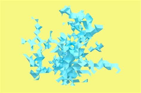 Premium Photo Triangular Paper With Creative Shapes 3d Rendering