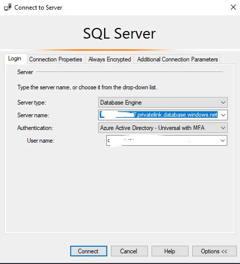 Azure Sql Managed Instance Private Endpoint Importing Data Via Ssms With Ole Db Driver