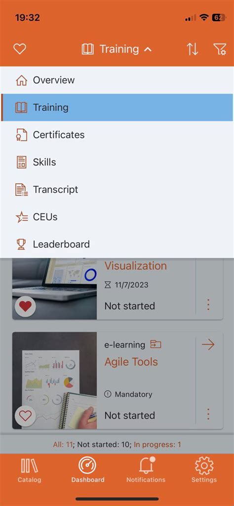 Overview Of The Learn365 Mobile App Dashboard Tab Help Center
