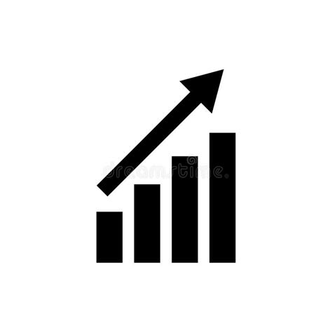 A Set Of Icons For Ascending And Decreasing Graphs Vectors Stock