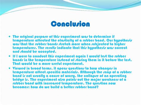 Ppt Rubber Band Elasticity And Temperature Powerpoint Presentation Id