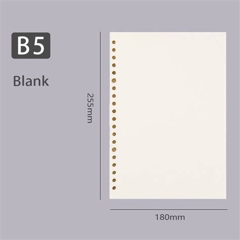 Loose Leaf Notebook A4b5a5 Note Books Books Refill Page Cover Index