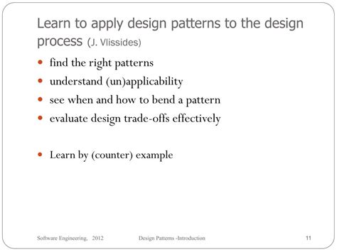Ppt Software Engineering Design Patterns Introduction Powerpoint