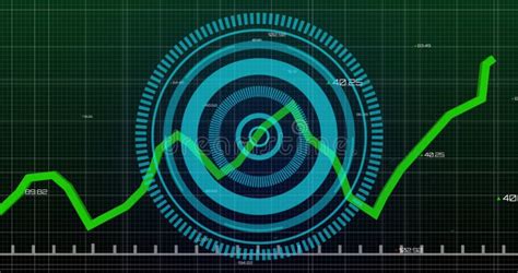 Image Of Scope Scanning With Data Processing And Qr Code Stock