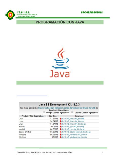 Instalación De Java Y Eclipse Pdf Java Lenguaje De Programación