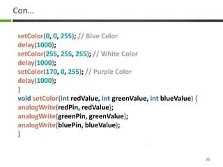 Arduino Based Applications Part 1 PPT