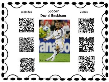 Sports Biography QR Code Research Reports By Faith Siegrist TpT